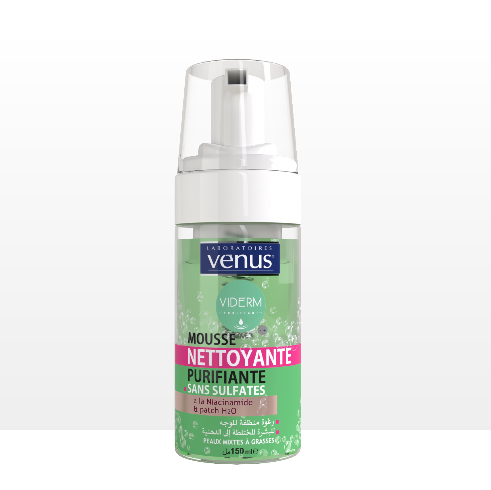 Mousse Nettoyante Viderm Peaux mixtes à grasses - laboratoiresvenus